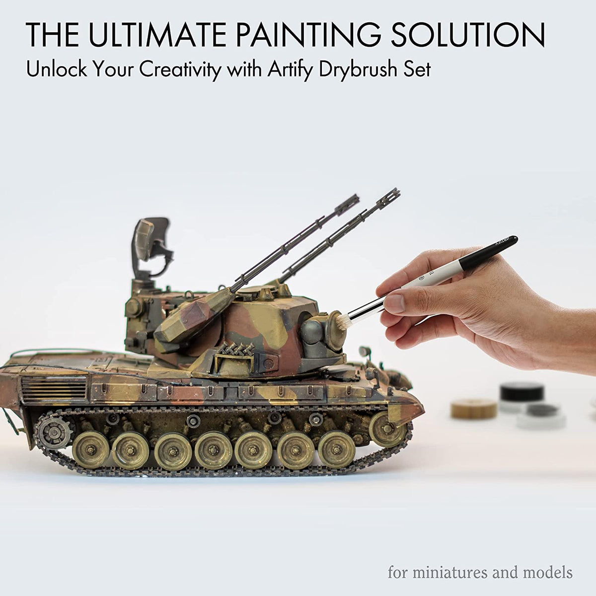 5PCS Drybrush Set Miniature Painting-Effortless Miniature & Model Pain ...